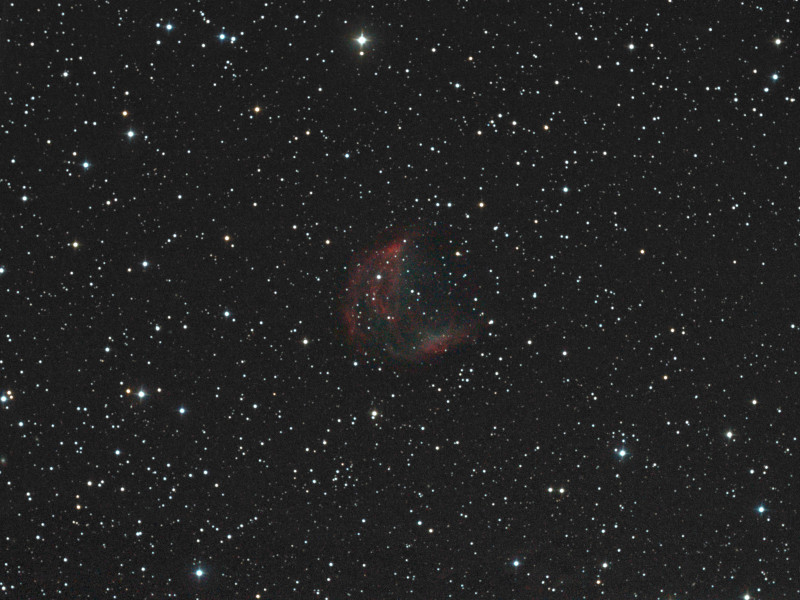 abell 21 pn in gemini total exposure 9600 secs binning