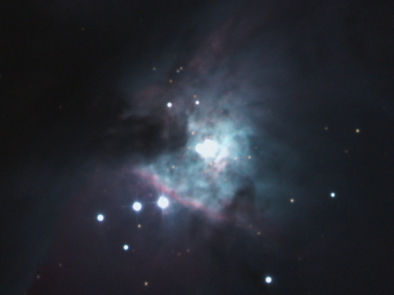 m42 in orion total exposure 60 secs binning 1x1 observation