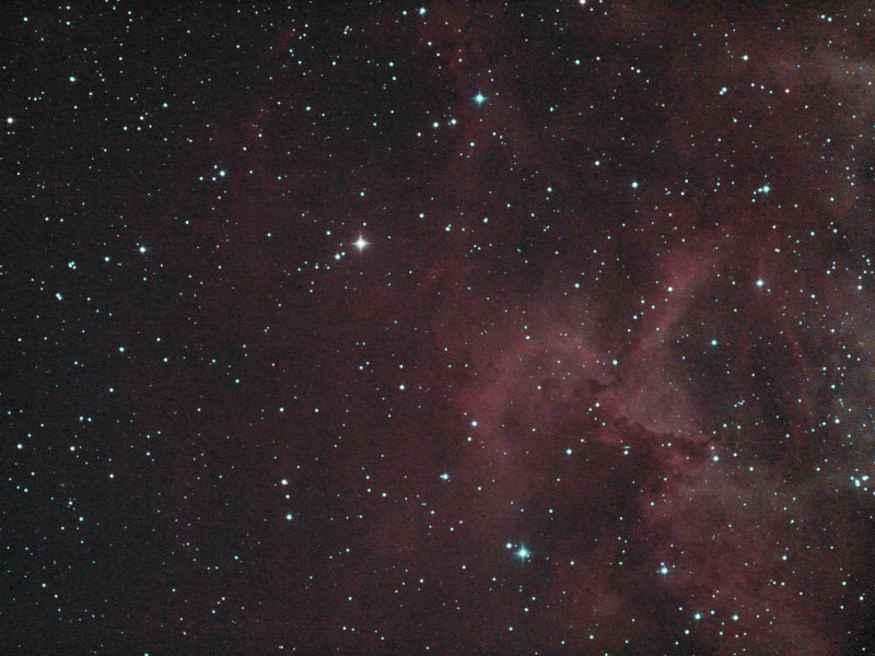 ngc2244 pos2 in monoceros total exposure 1800 secs binning 4x4