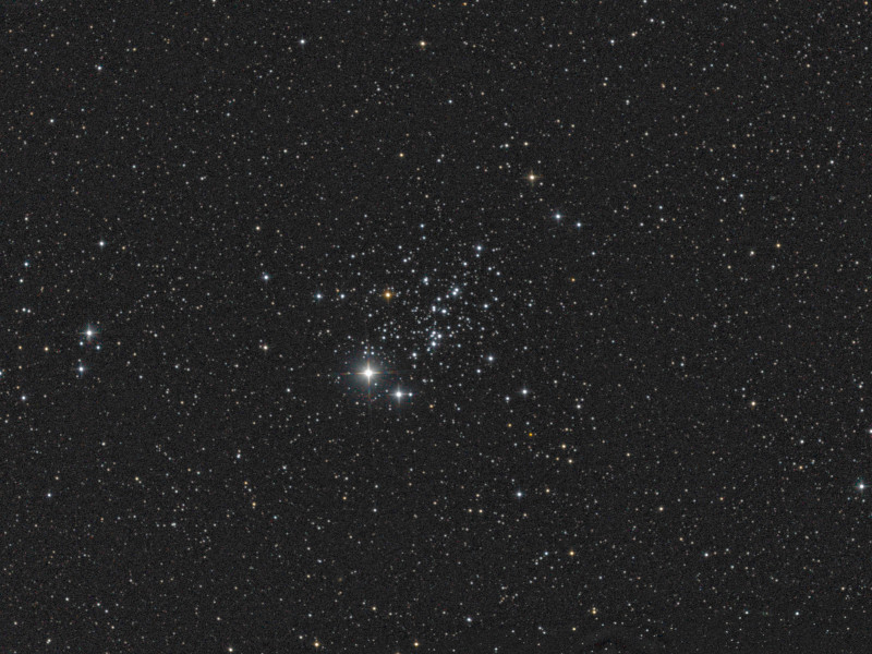 ngc457 in cassiopeia total exposure 1380 secs binning 4x4 observation
