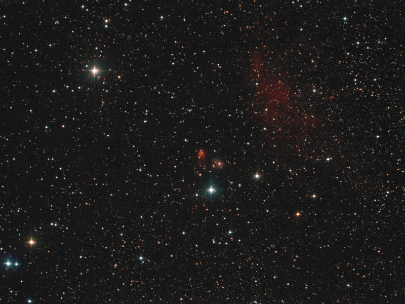 sh2 88 in vulpecula total exposure 7740 secs binning 4x4
