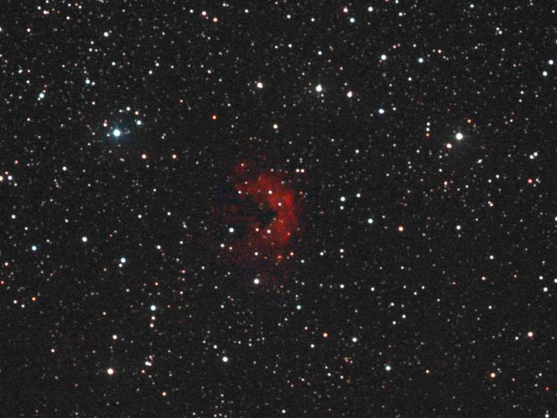 sh2 90 in vulpecula total exposure 6690 secs binning 2x2